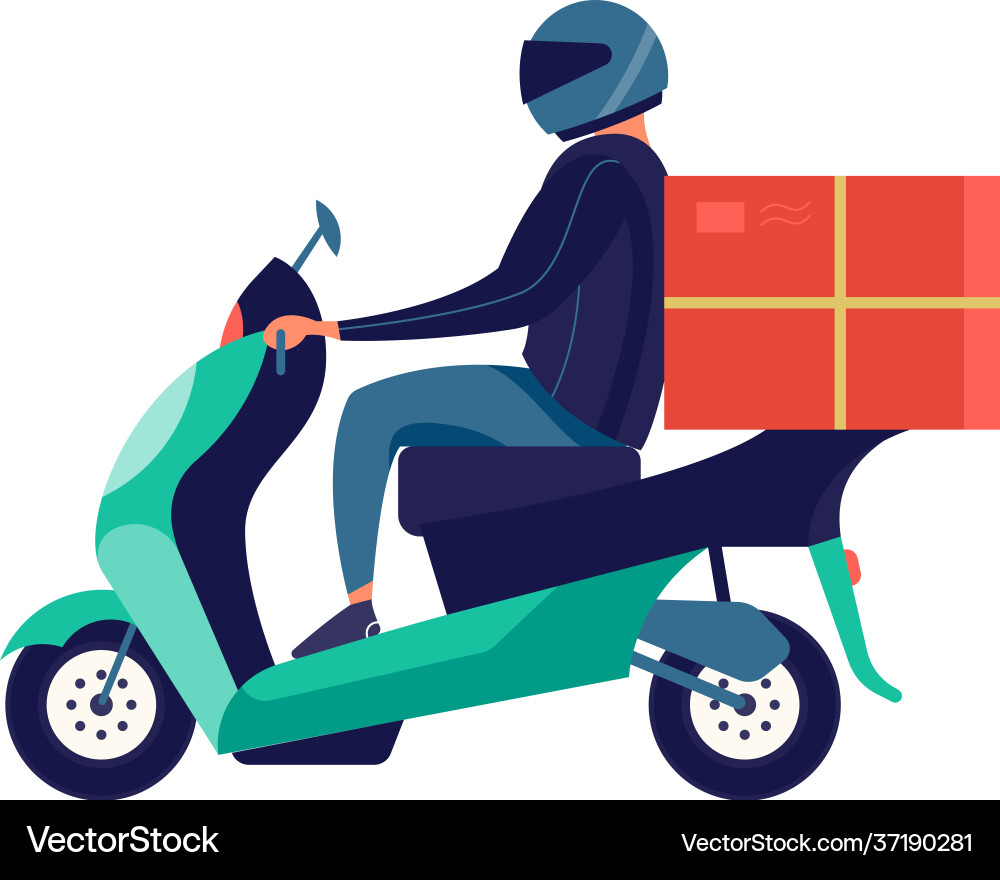 Delivery flat icon Royalty Free Vector Image - VectorStock