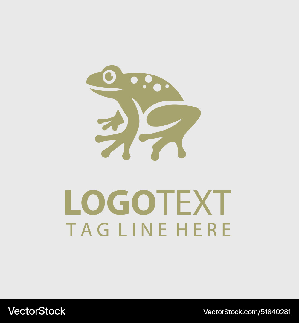 Frog logo Royalty Free Vector Image - VectorStock