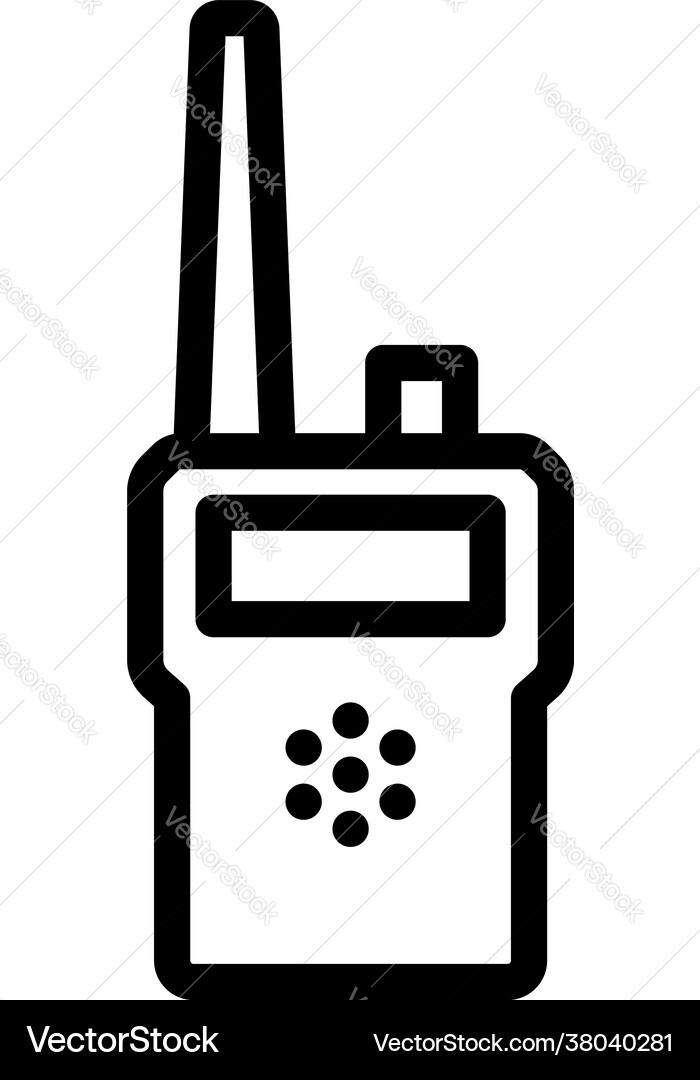 Portable radio icon Royalty Free Vector Image - VectorStock
