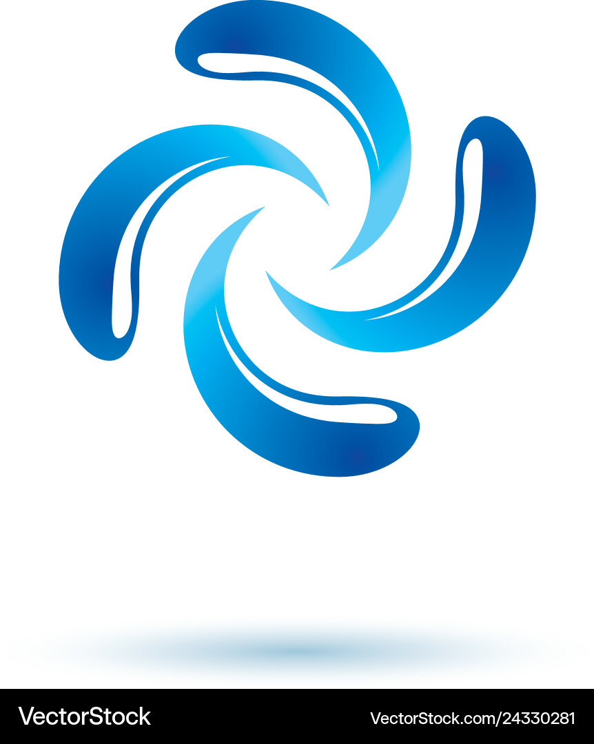 Pure water abstract icon for use as marketing Vector Image