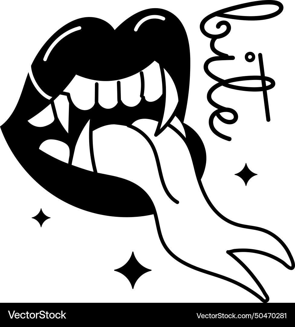 Vampire Bite Royalty Free Vector Image Vectorstock