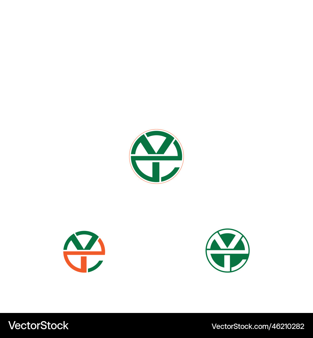 Alphabet letters initials logo ey ye e and y Vector Image