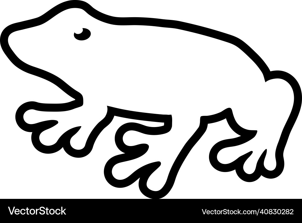 Frog icon design template isolated Royalty Free Vector Image