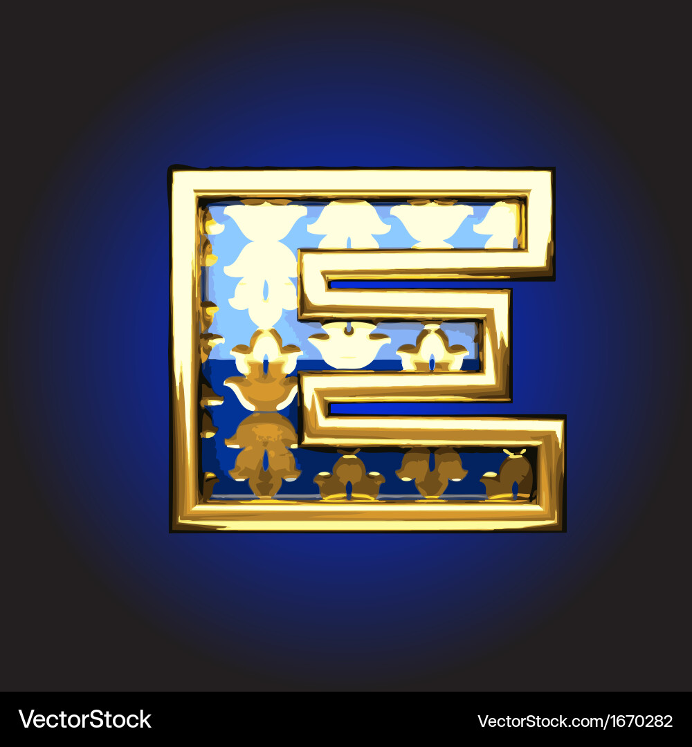 Golden figure Royalty Free Vector Image - VectorStock