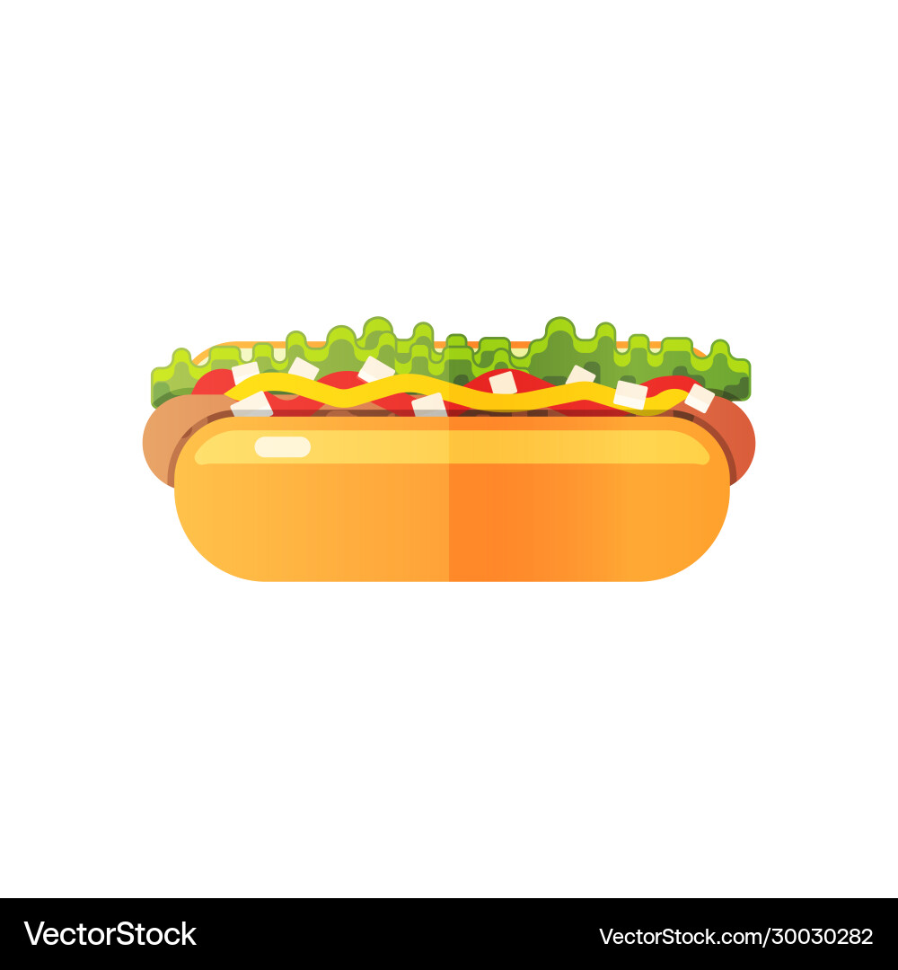 Hot dog Royalty Free Vector Image - VectorStock