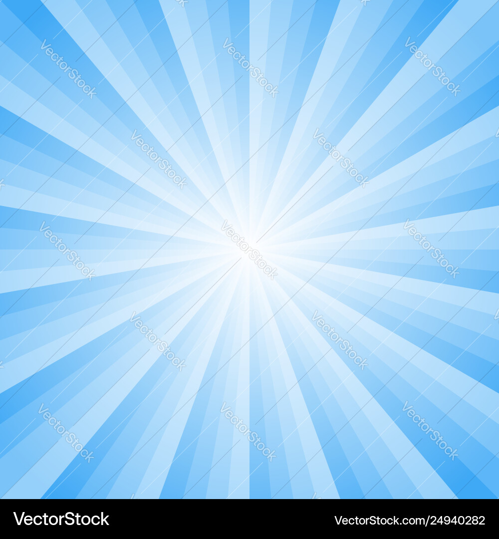 Light Blue Rays Background Royalty Free Vector Image