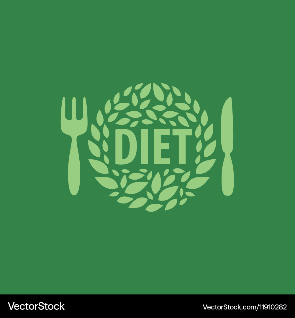 Logo for diet Royalty Free Vector Image - VectorStock