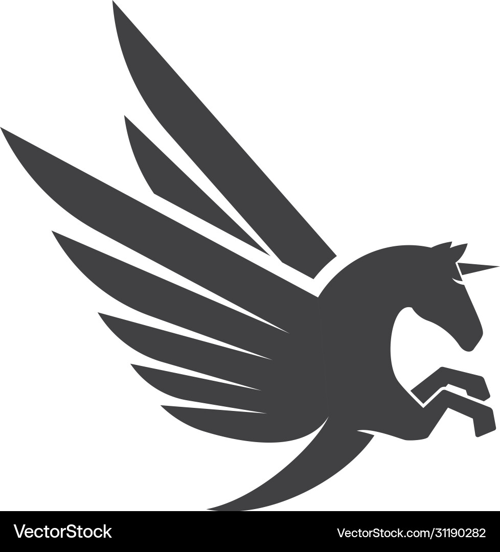 Pegasus logo Royalty Free Vector Image - VectorStock