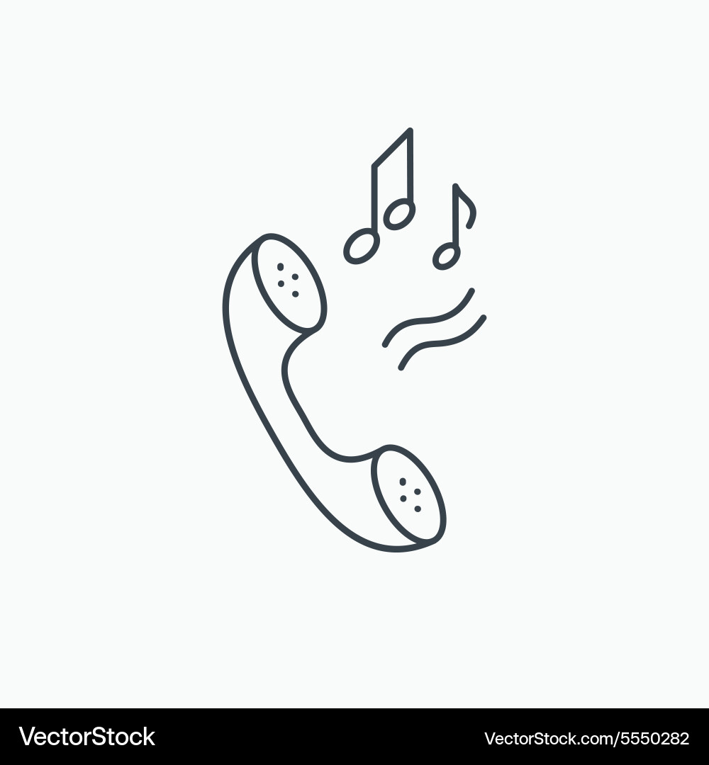 Phone icon call ringtone sign Royalty Free Vector Image