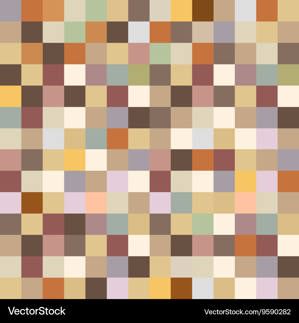 Retro seamless pattern in pixel style Royalty Free Vector