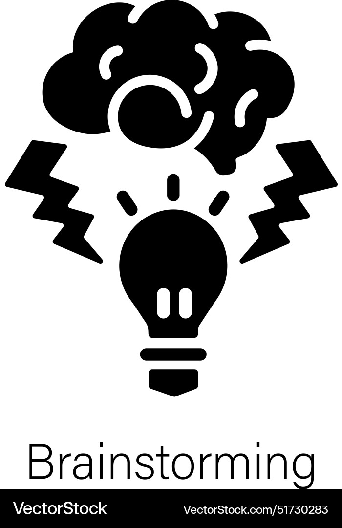 Brainstorming Royalty Free Vector Image - VectorStock