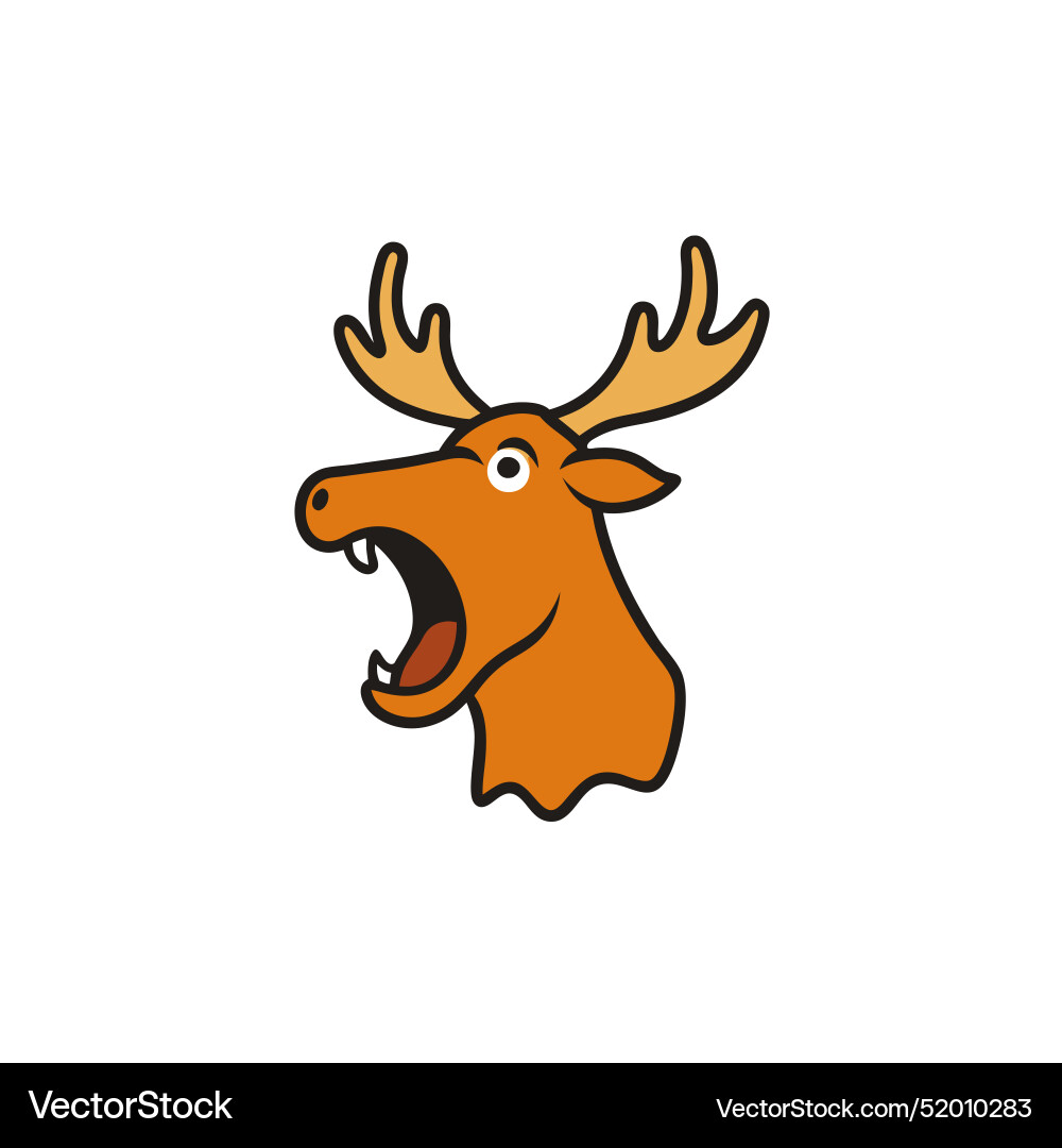 Eland goat flies icon Royalty Free Vector Image