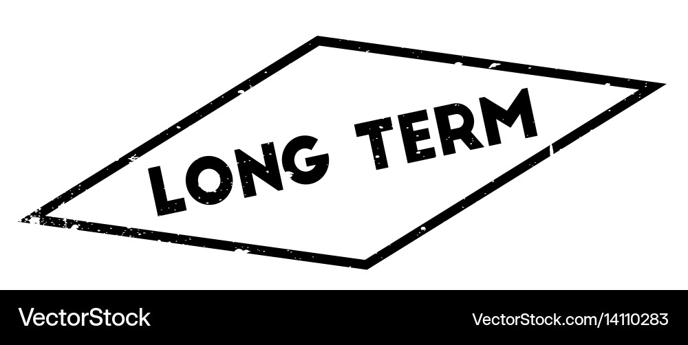 Long term rubber stamp Royalty Free Vector Image