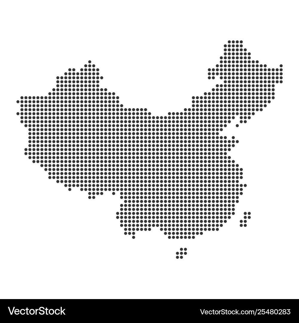Map with dot Royalty Free Vector Image - VectorStock