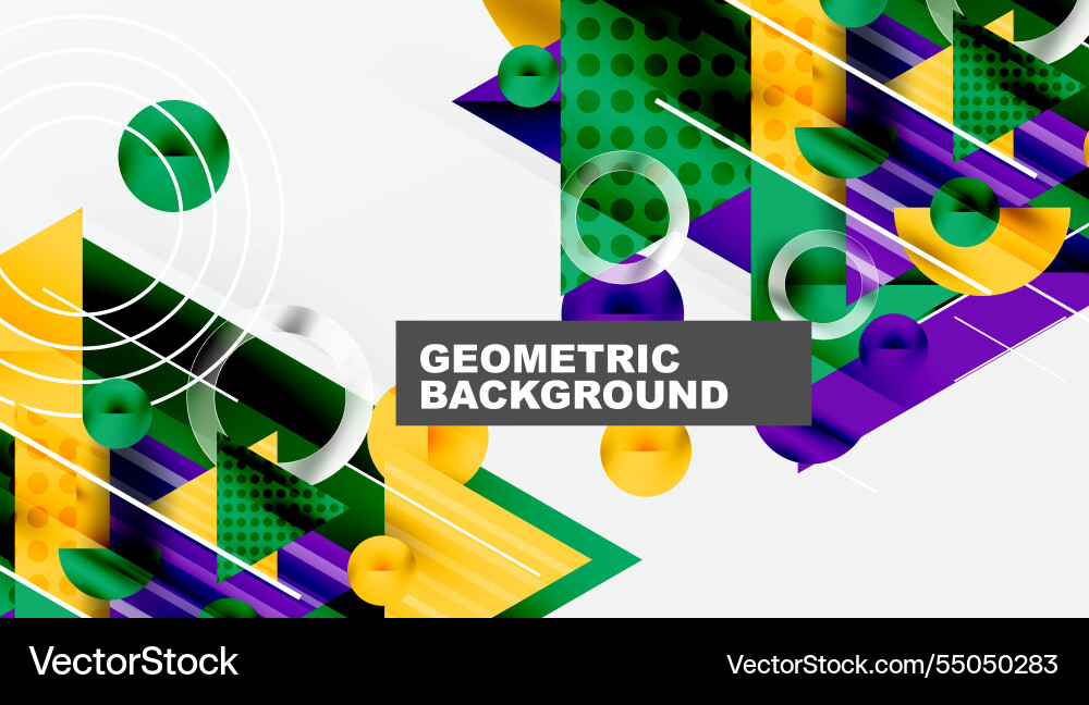Modern abstract design with overlapping Royalty Free Vector