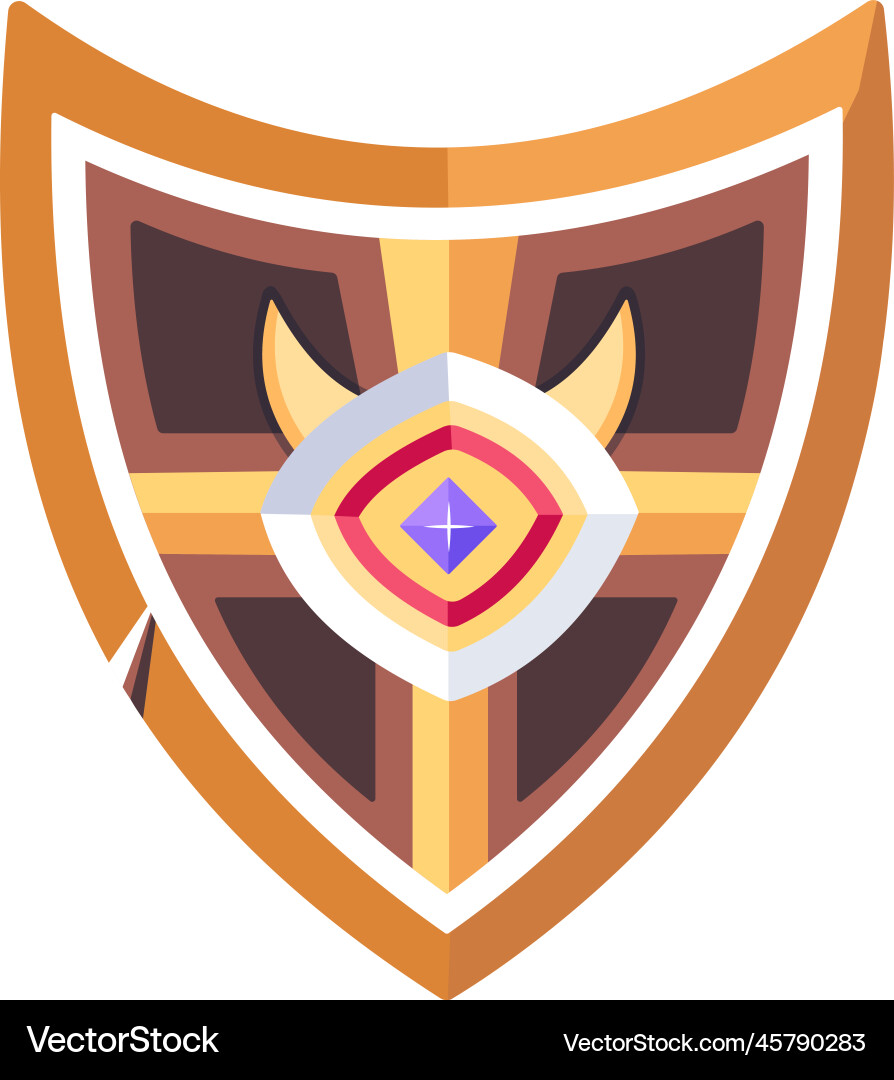 Pavise shield Royalty Free Vector Image - VectorStock