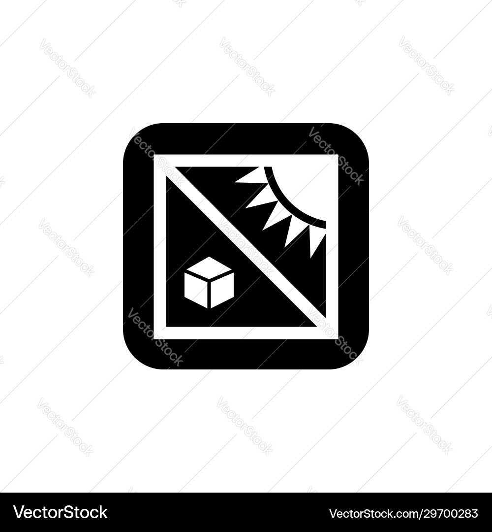 Protect from heat symbol for package sign Vector Image