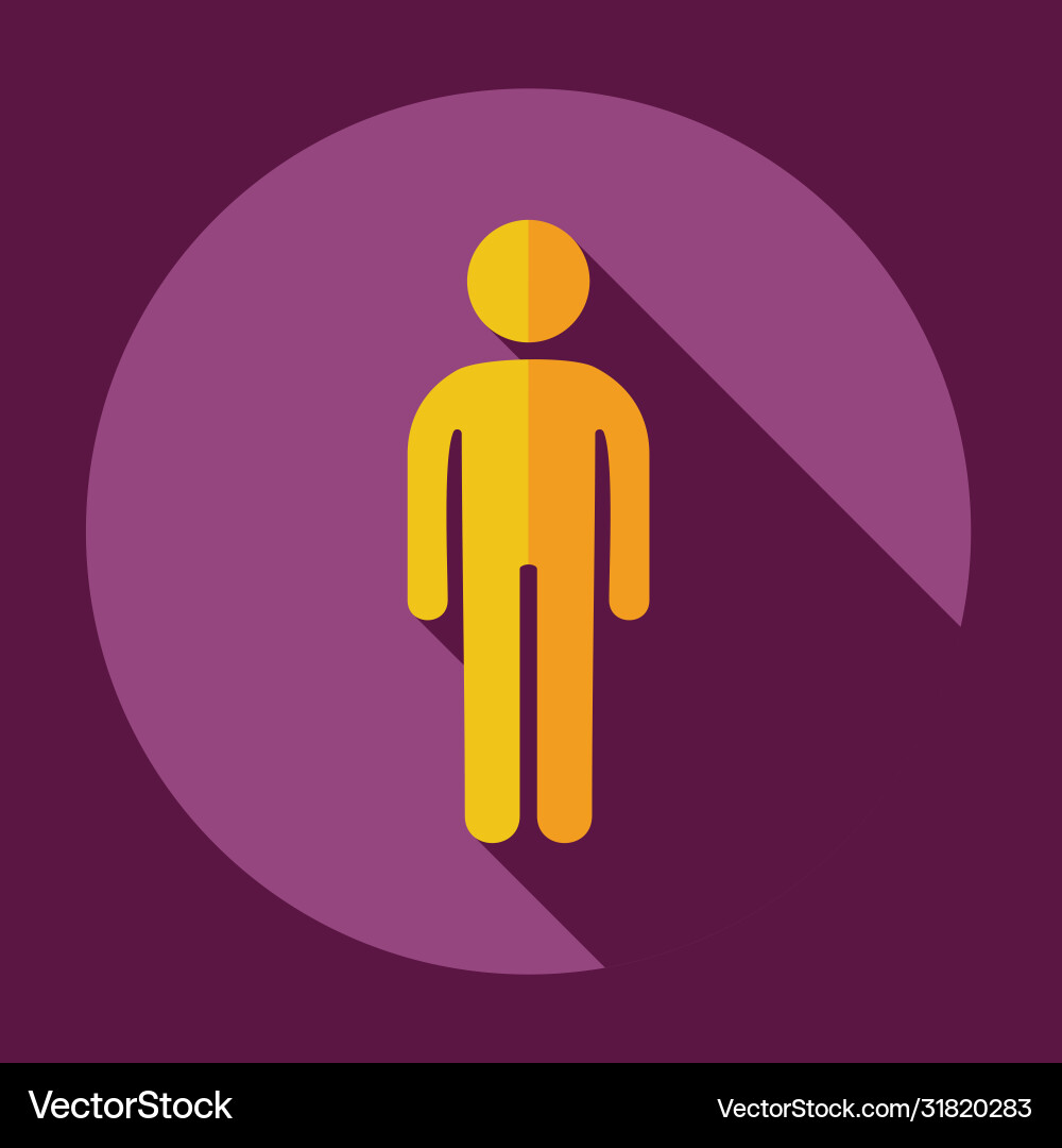 Stick figure human silhouette Royalty Free Vector Image