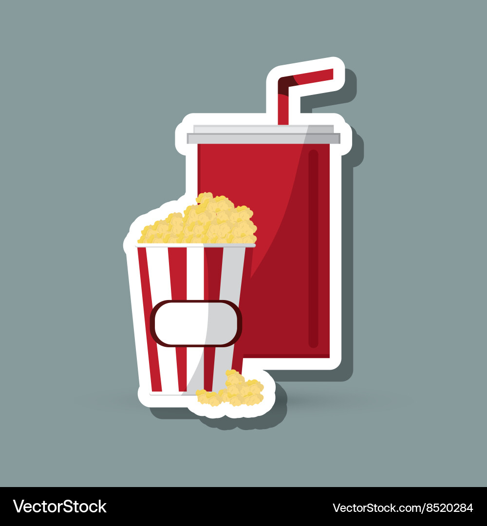 Cinema graphic design Royalty Free Vector Image