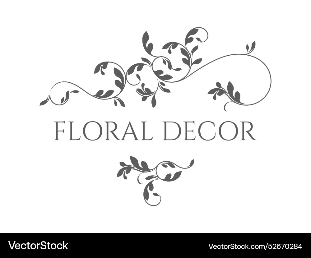 Decorative elegant frame title border Royalty Free Vector