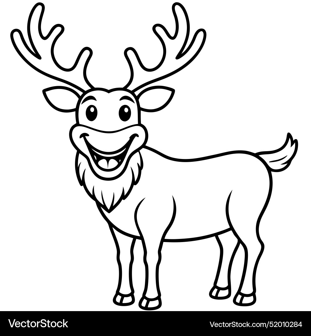 Eland goat goes icon Royalty Free Vector Image