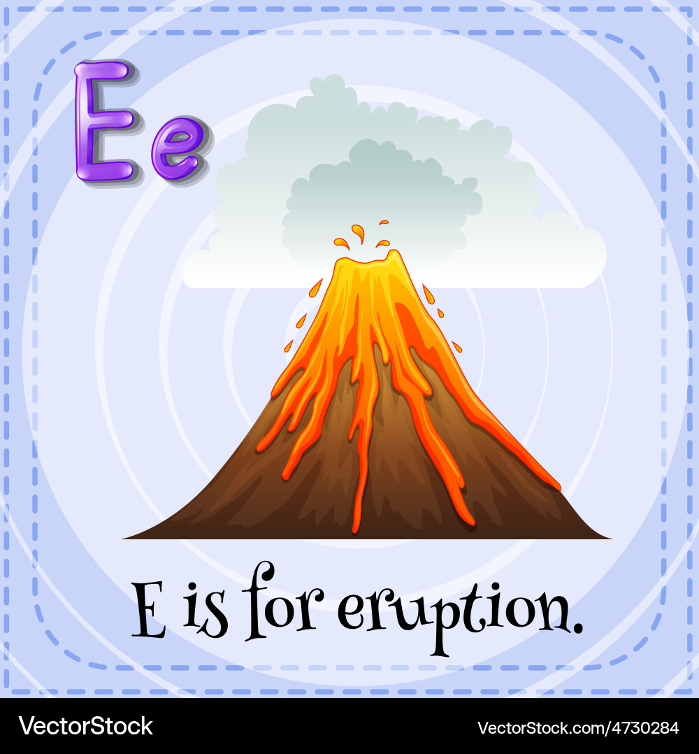 Eruption Royalty Free Vector Image - VectorStock