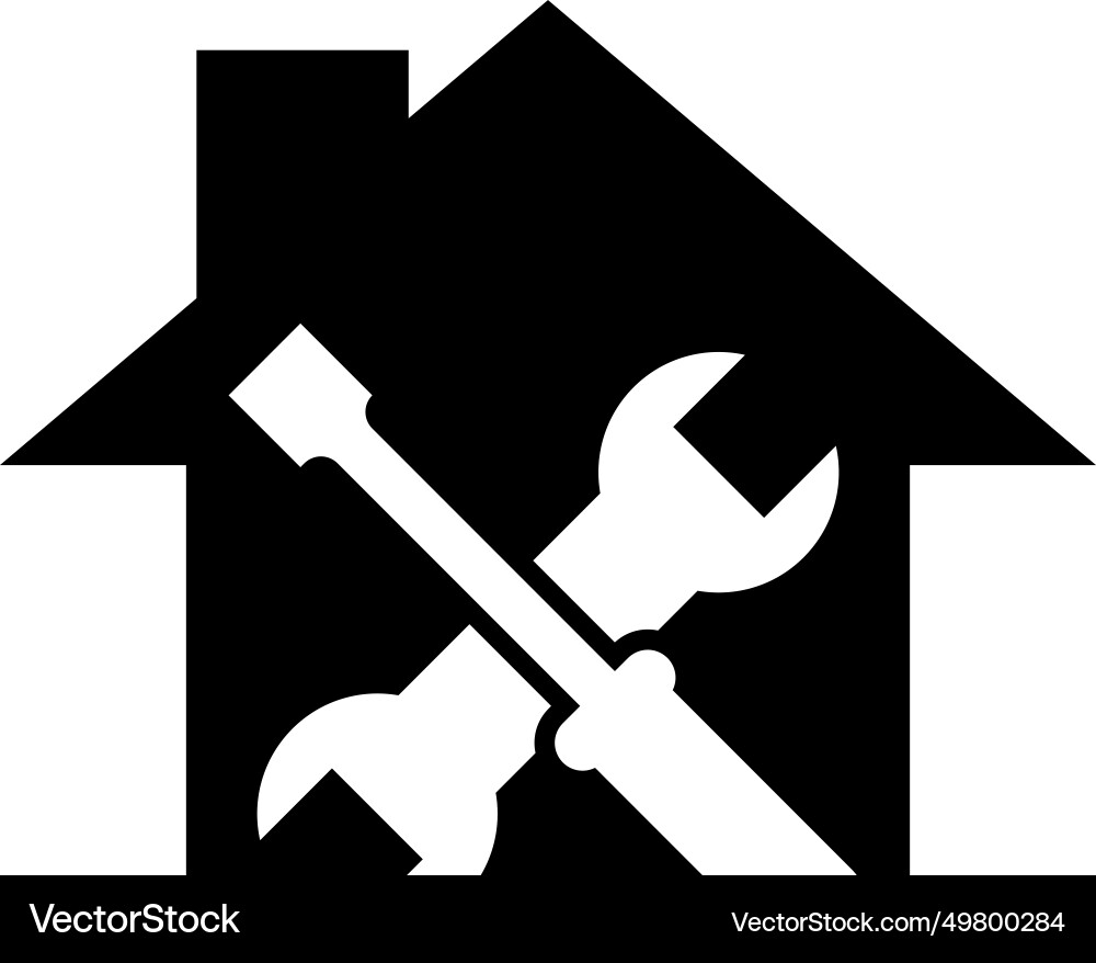 Home improvement icon silhouette design isolated Vector Image