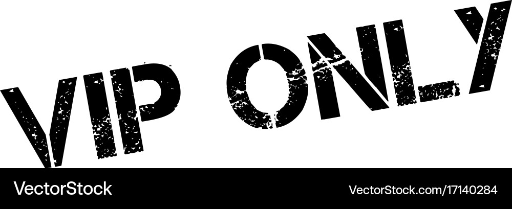 Vip only rubber stamp Royalty Free Vector Image