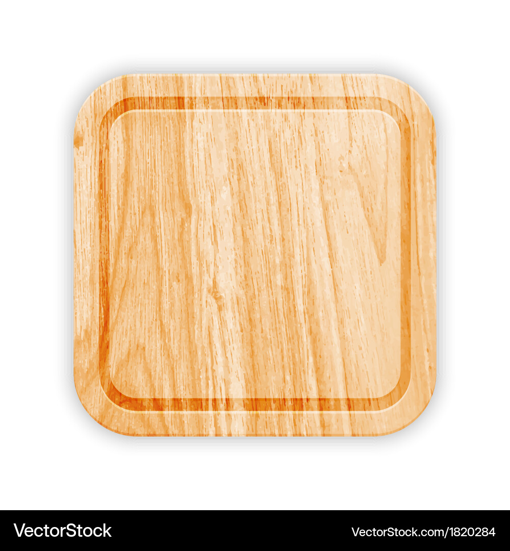 Wooden Cutting Board Royalty Free Vector Image
