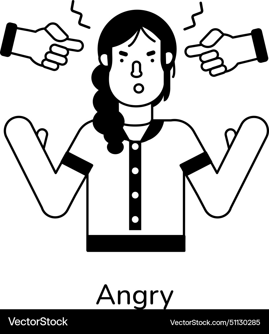 Angry Royalty Free Vector Image - VectorStock