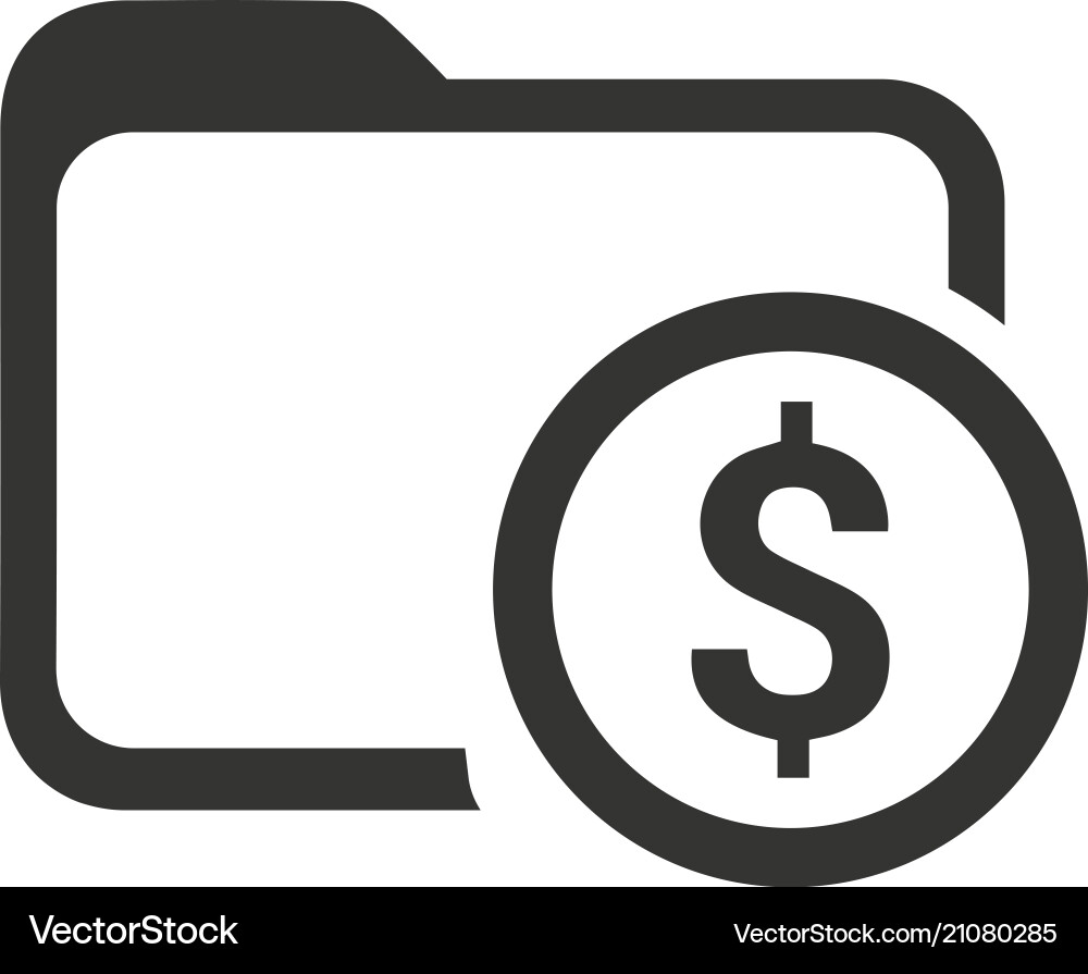 Ordner-Symbol Lizenzfreies Vektorbild - VectorStock