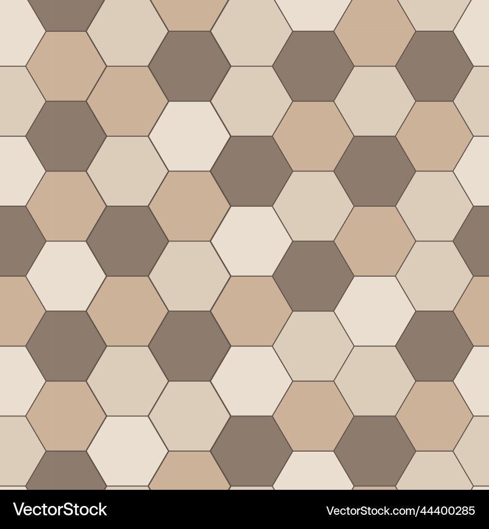 Ceramic tile hexagonal wall or floor decoration Vector Image