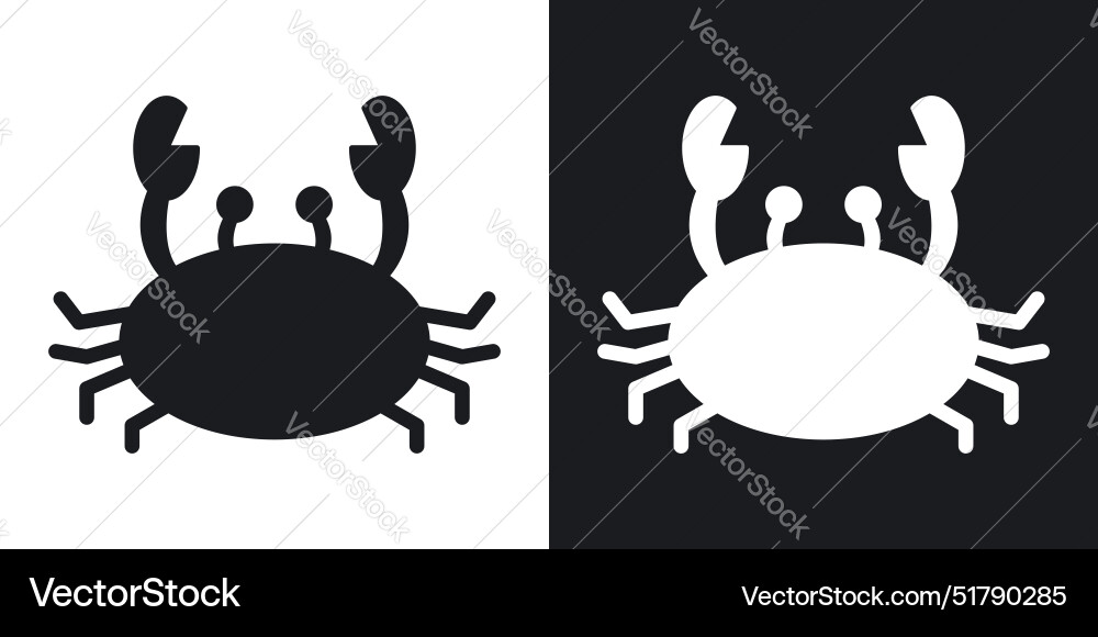 Crab icon Royalty Free Vector Image - VectorStock