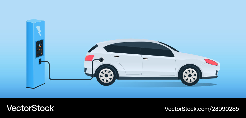 Creative of electric charging Royalty Free Vector Image