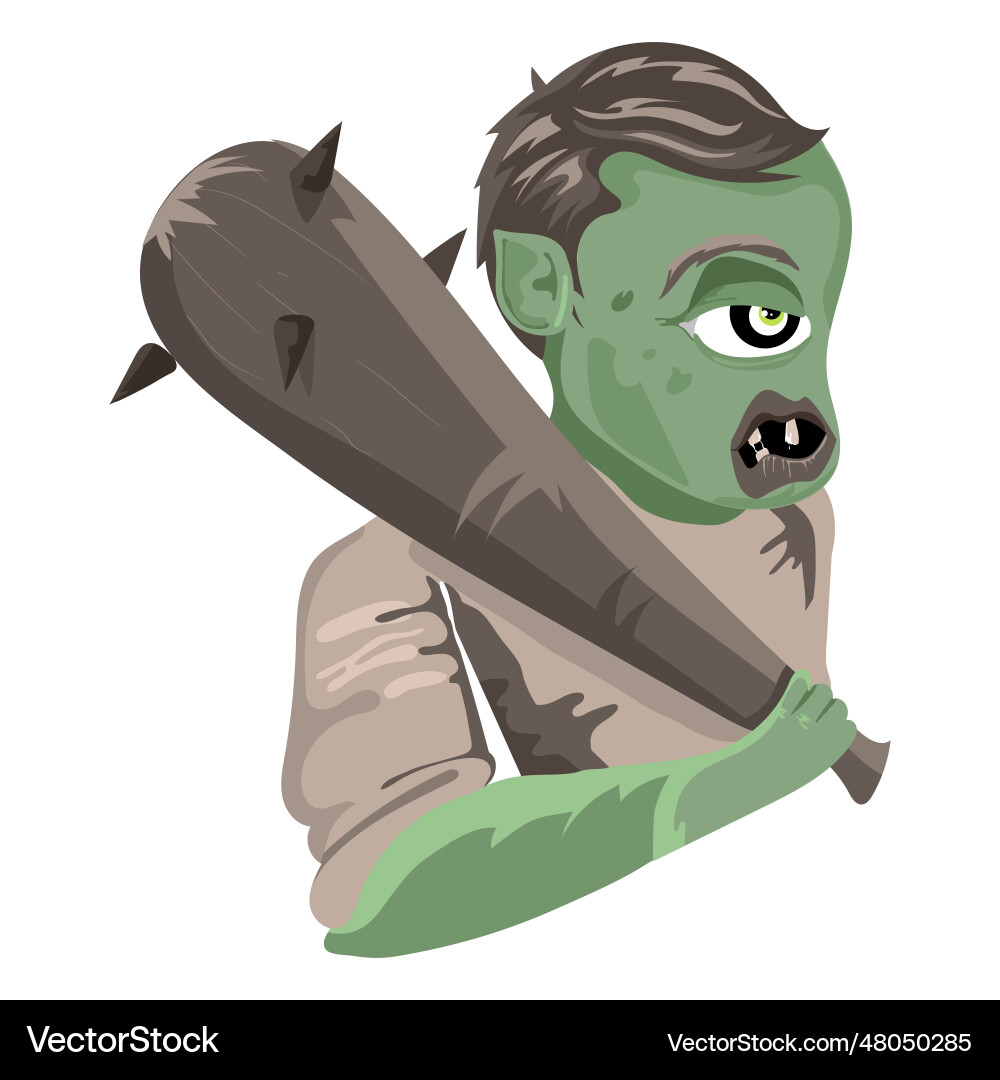 Creature one eyed man icon Royalty Free Vector Image