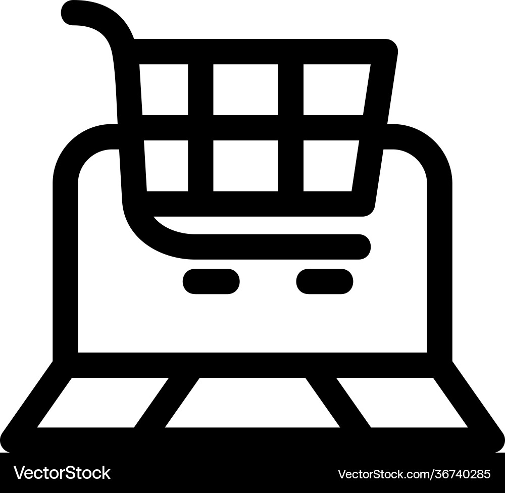 Ecommerce icon or logo isolated sign symbol Vector Image