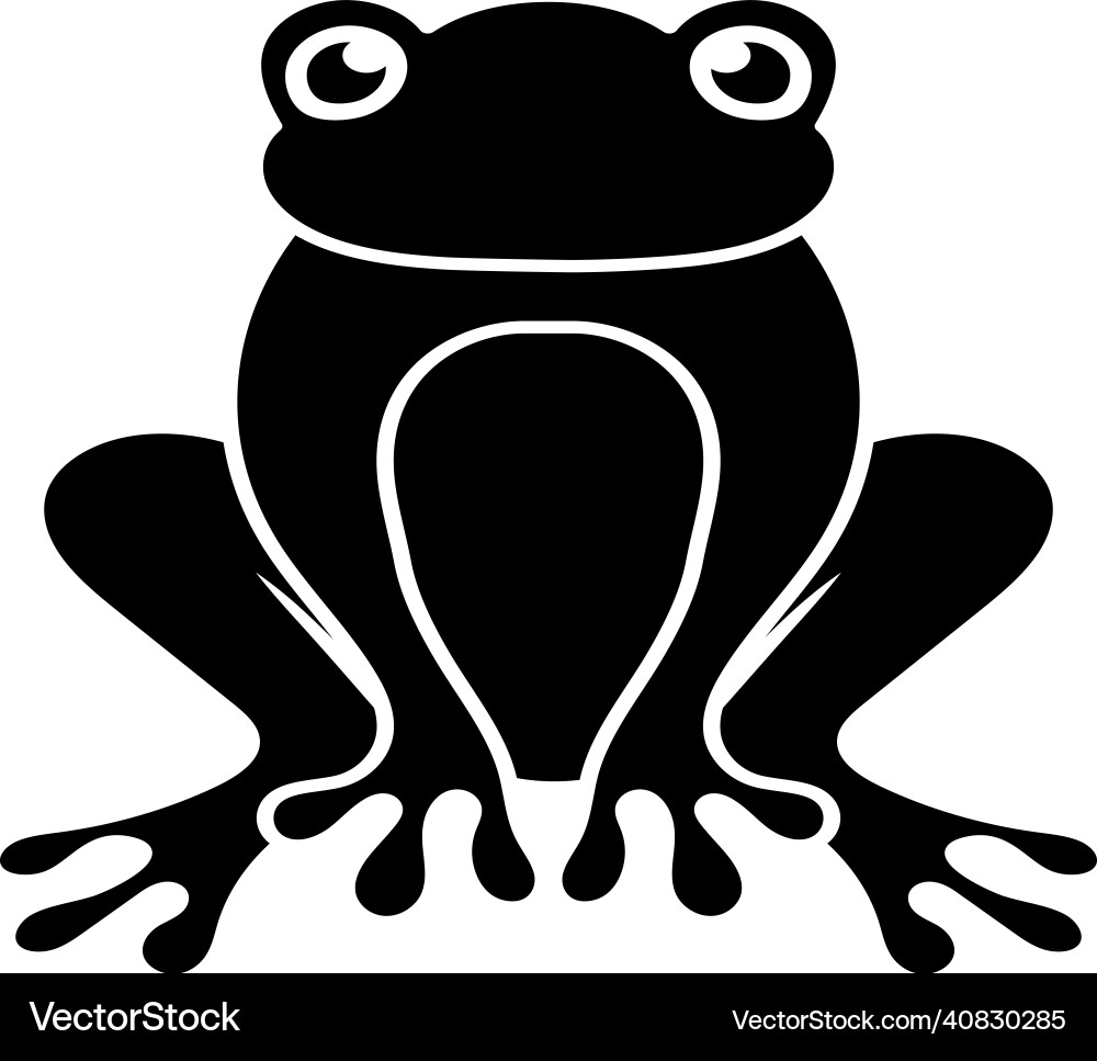 Frog icon design template isolated Royalty Free Vector Image