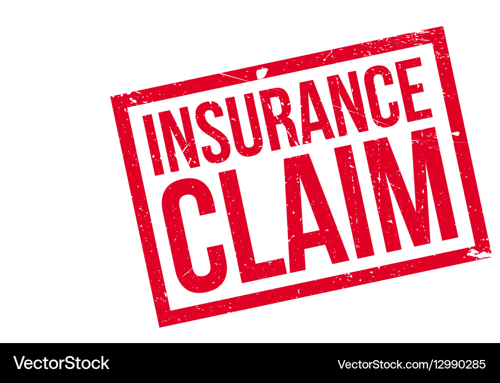 Insurance claim rubber stamp Royalty Free Vector Image