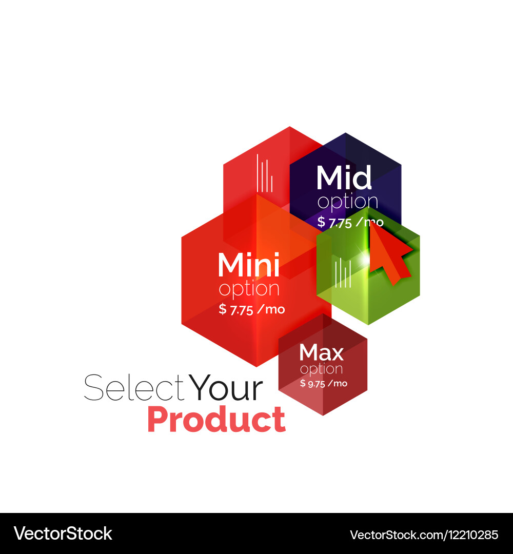 Select choice template Royalty Free Vector Image