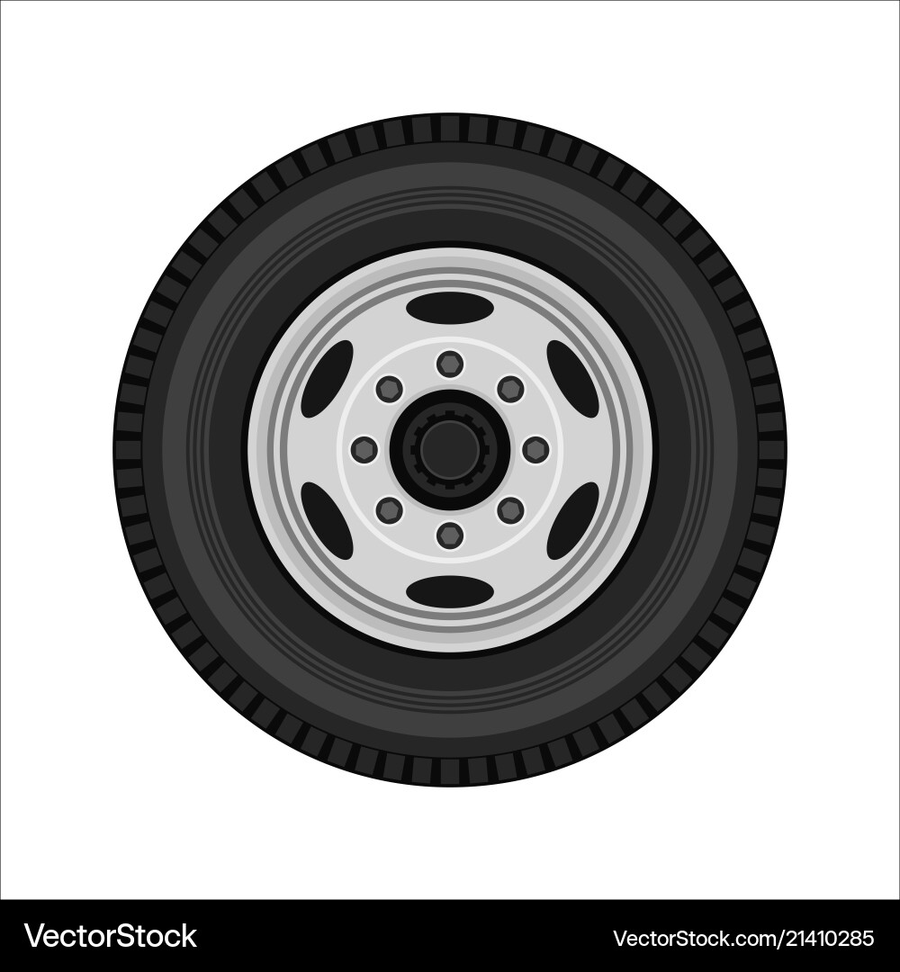 Wheel of car Royalty Free Vector Image - VectorStock