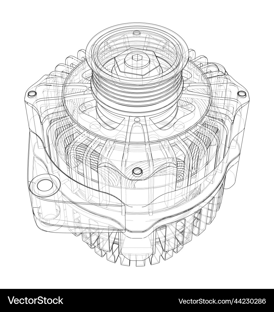 Car generator Royalty Free Vector Image - VectorStock
