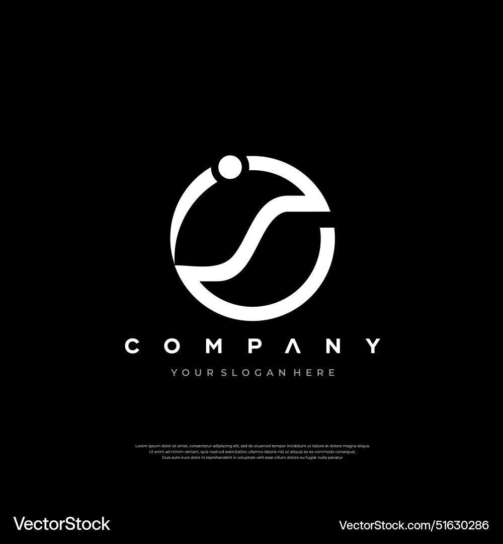 Letter is logo design business design Royalty Free Vector