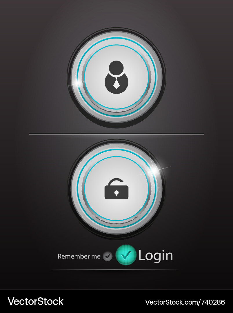 Modern Login Background Royalty Free Vector Image