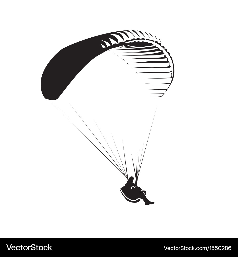 Paragliding Royalty Free Vector Image - VectorStock