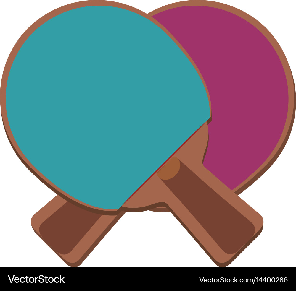 Ping pong rackets Royalty Free Vector Image - VectorStock