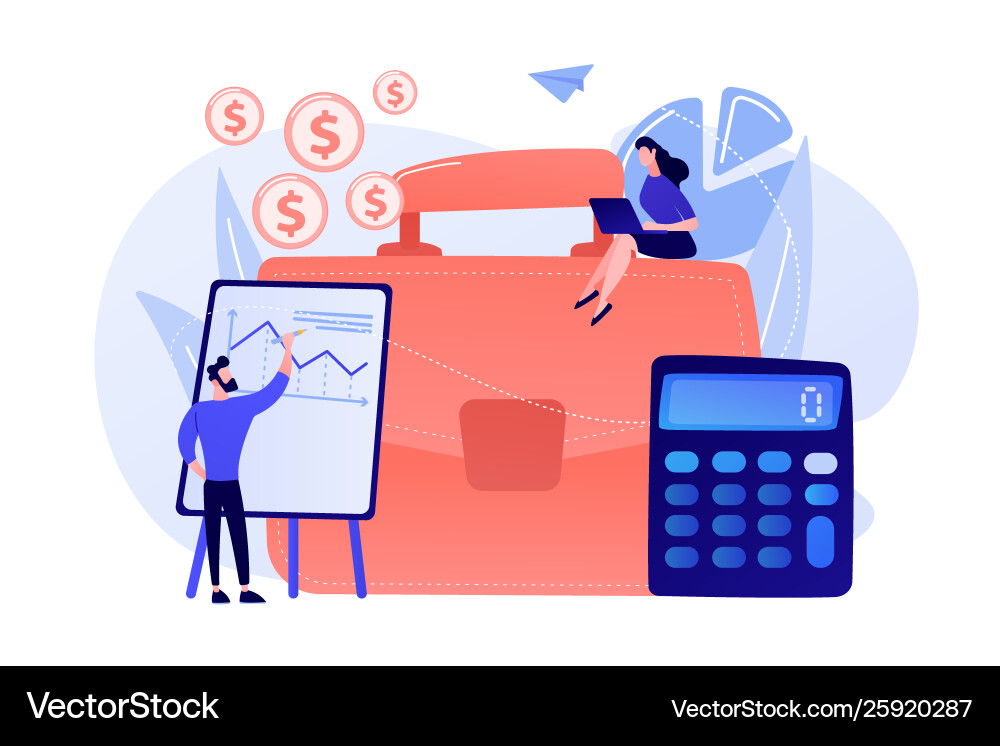 Accounting concept Royalty Free Vector Image - VectorStock
