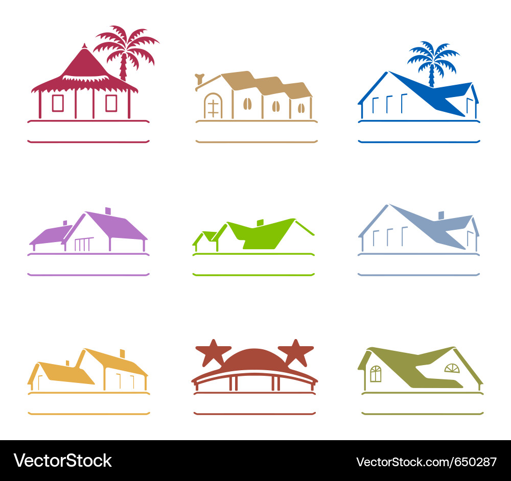 House signs Royalty Free Vector Image - VectorStock