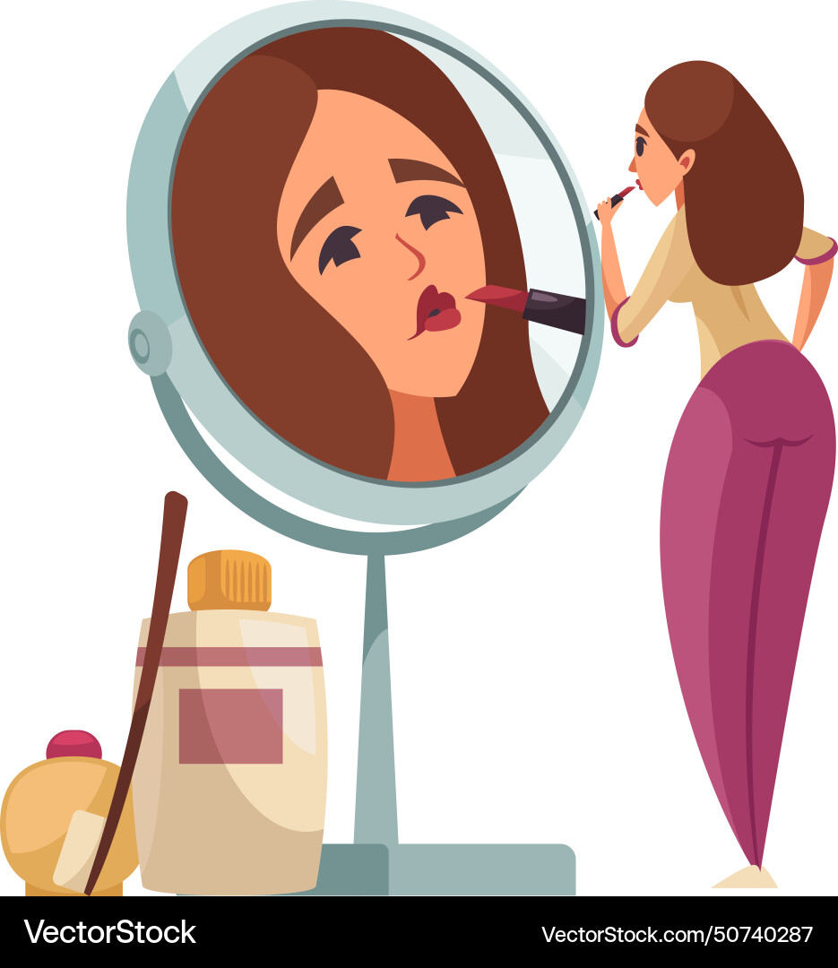 Makeup flat icon Royalty Free Vector Image - VectorStock