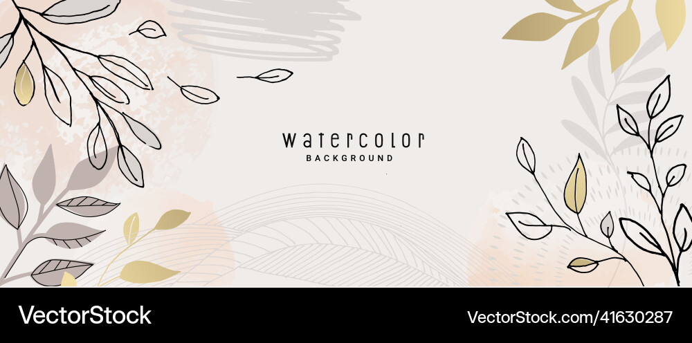 Natural hand drawn background Royalty Free Vector Image