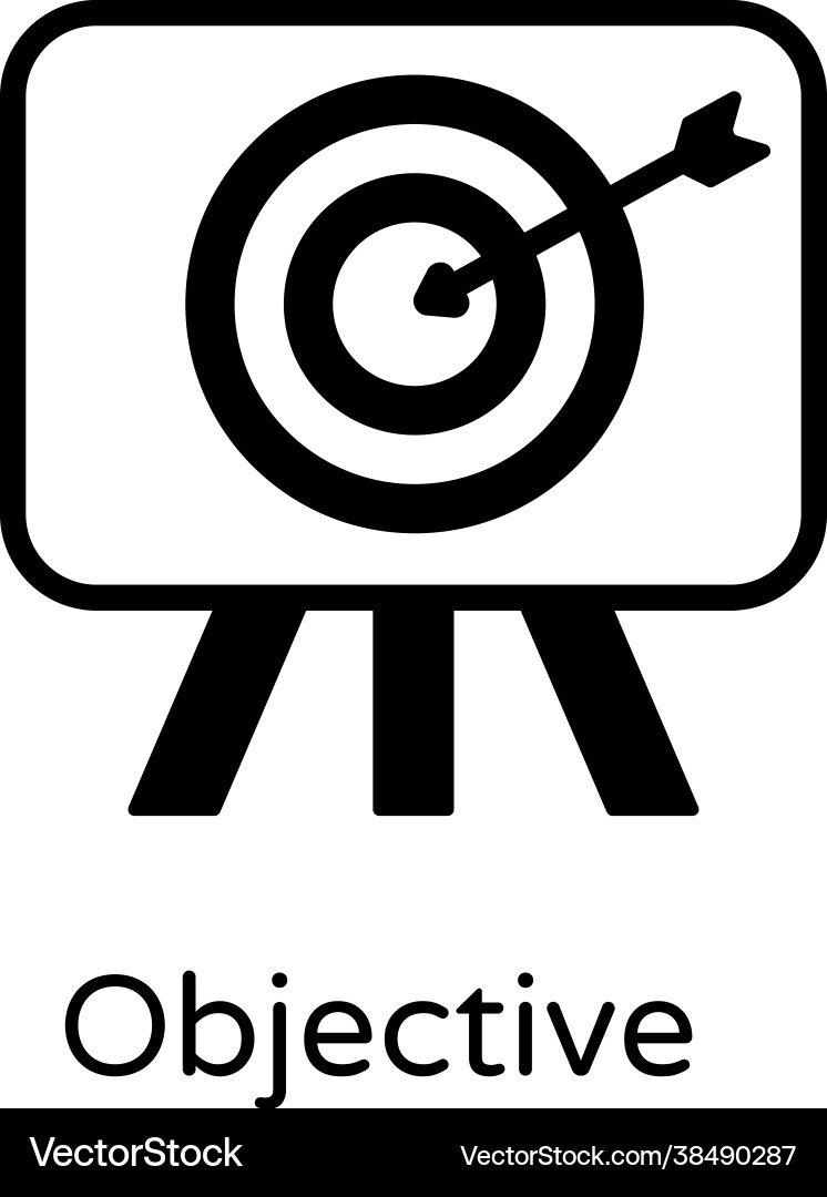 Objective Royalty Free Vector Image - VectorStock